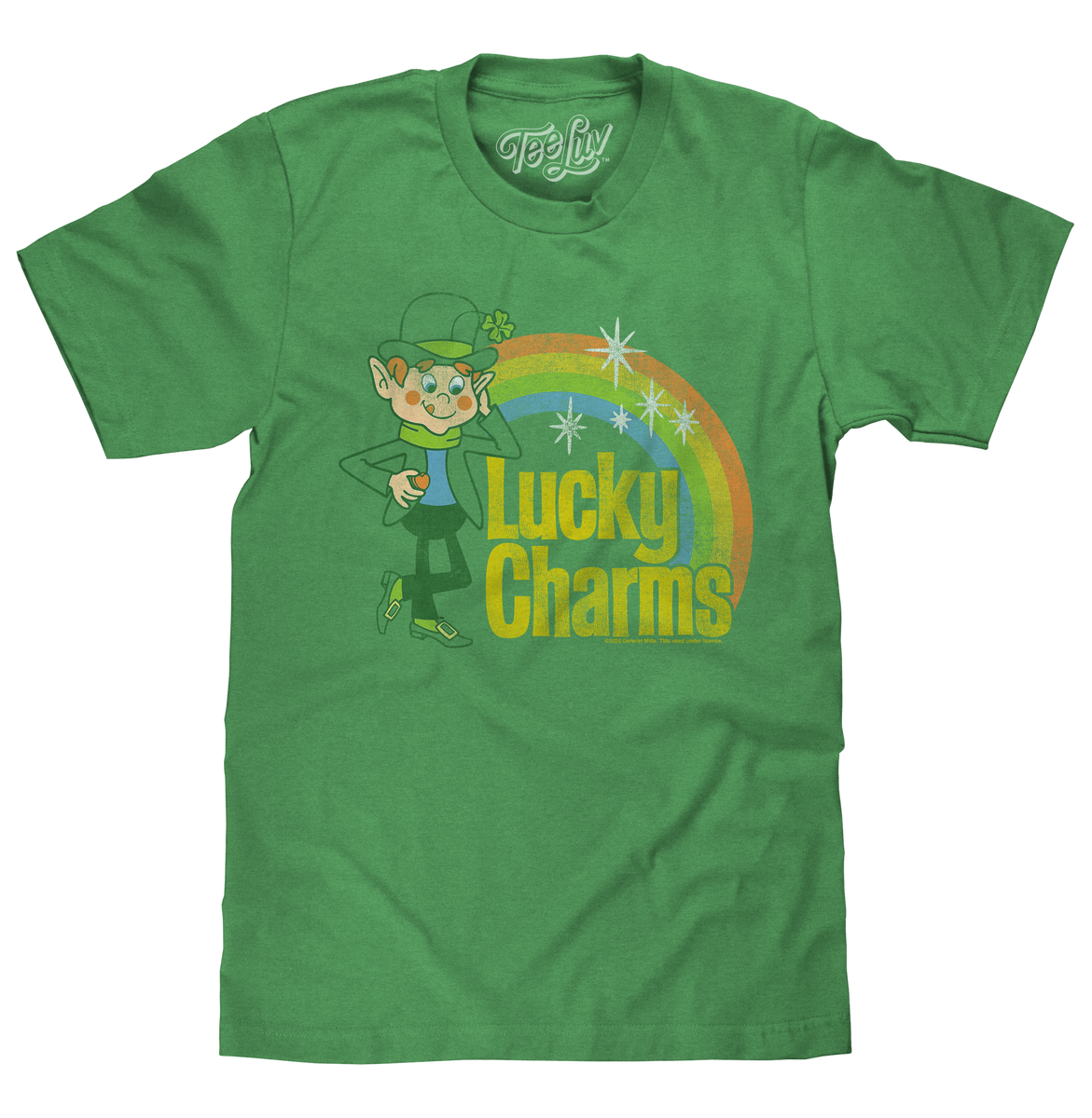 Lucky Charms Retro Rainbow T-Shirt | Tee Luv