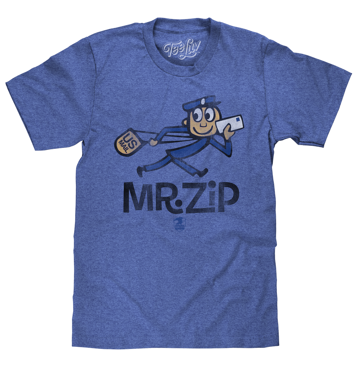 U.S. Mail Vintage Mr. Zip T-Shirt - Blue – Tee Luv