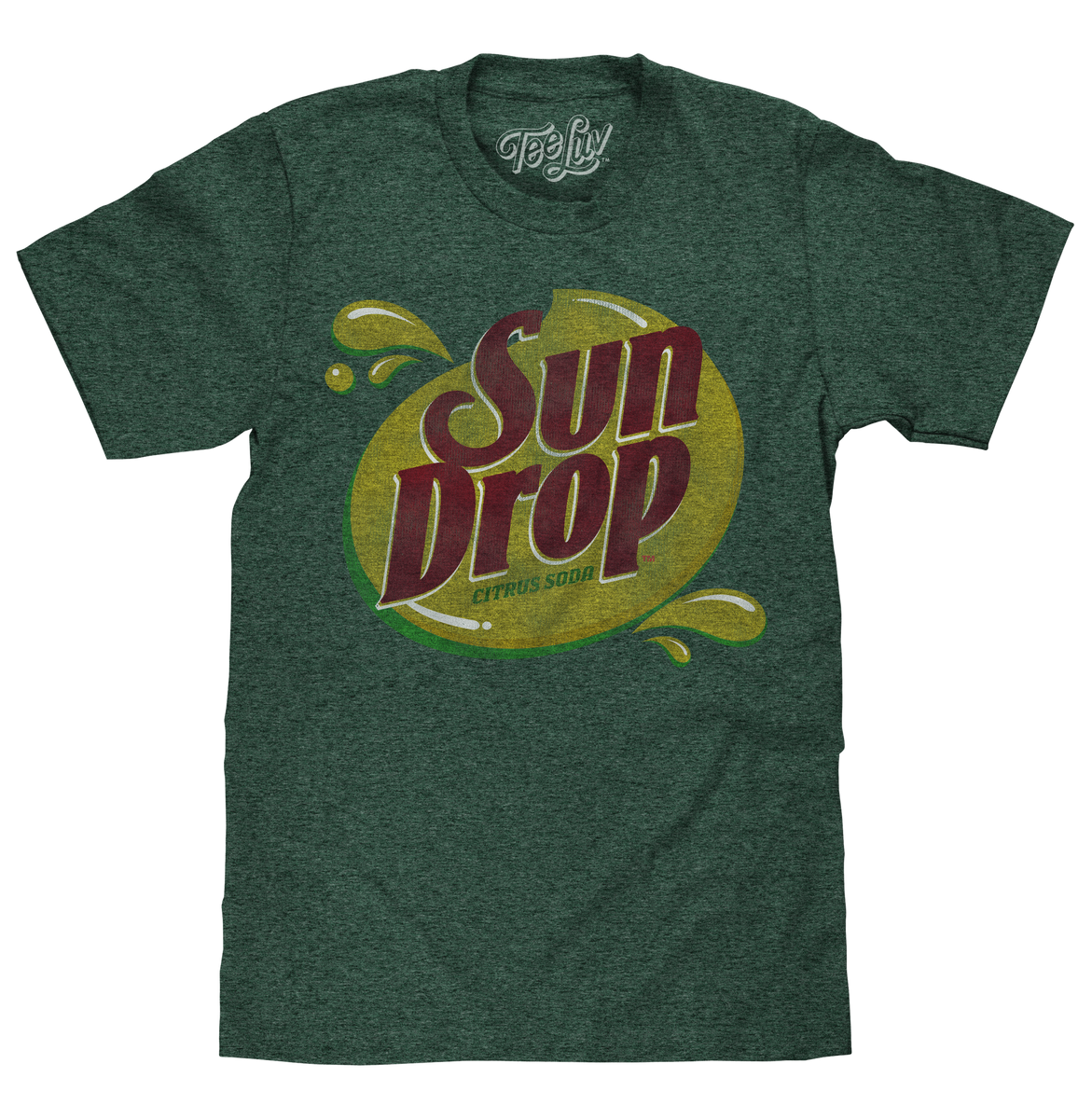 Sun Drop Soda Logo T-Shirt - Green – Tee Luv