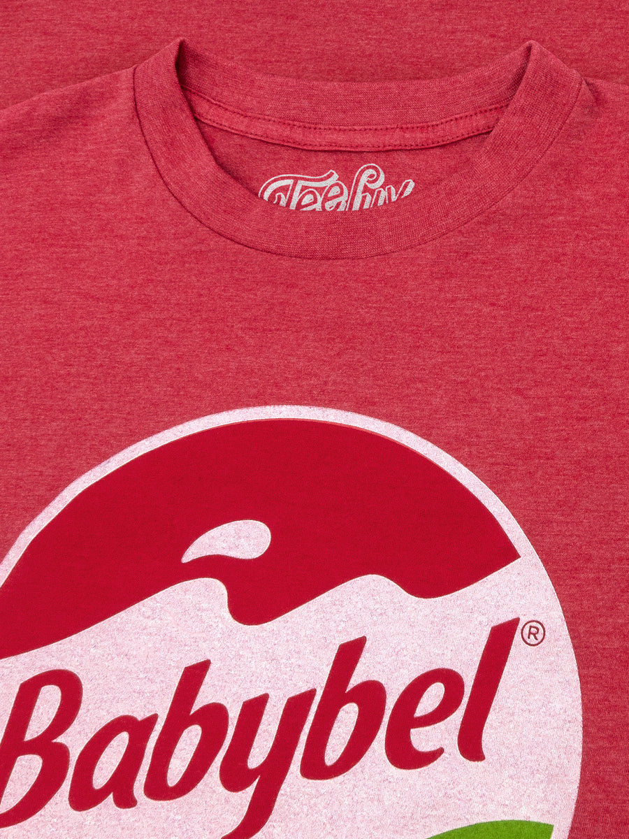 Babybel Snack Cheese Logo T-Shirt - Red Heather – Tee Luv