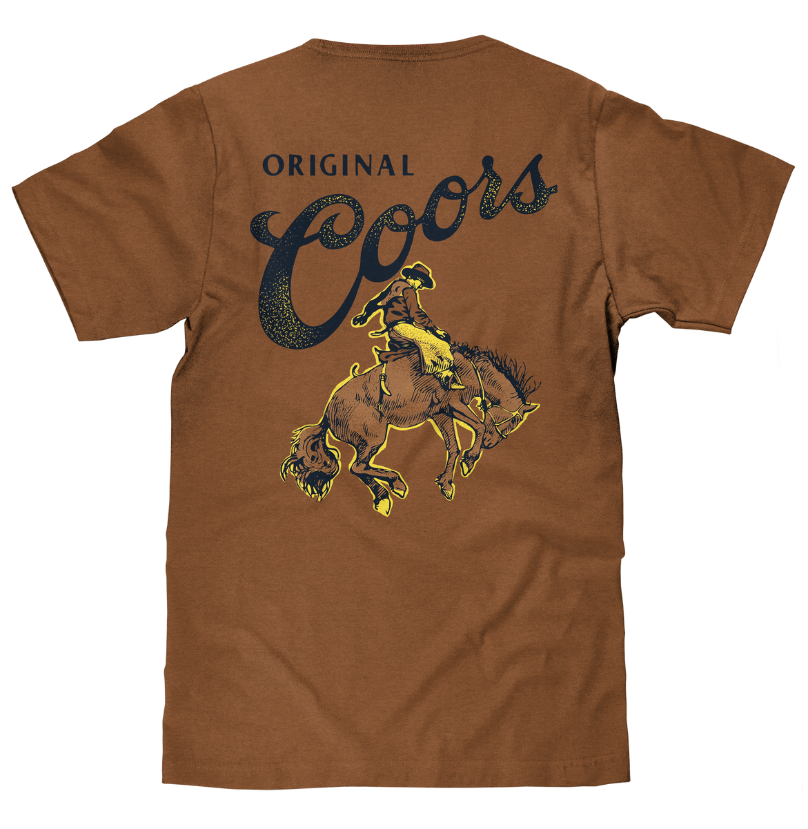 Coors Original Rodeo Cowboy Front/Back T-Shirt - Brown Sugar – Tee Luv