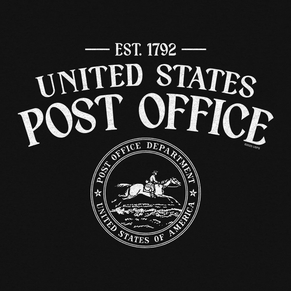 United States Post Office Retro USPS Graphic T-Shirt - Black – Tee Luv