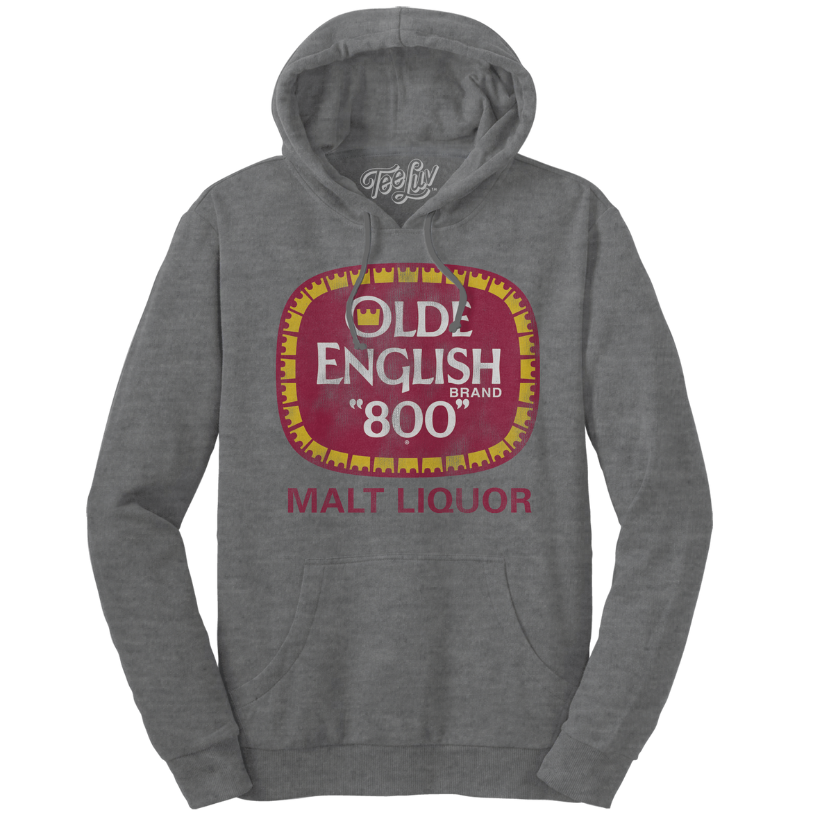 Olde English 800 Malt Liquor Hooded Sweatshirt - Oxford Gray – Tee Luv